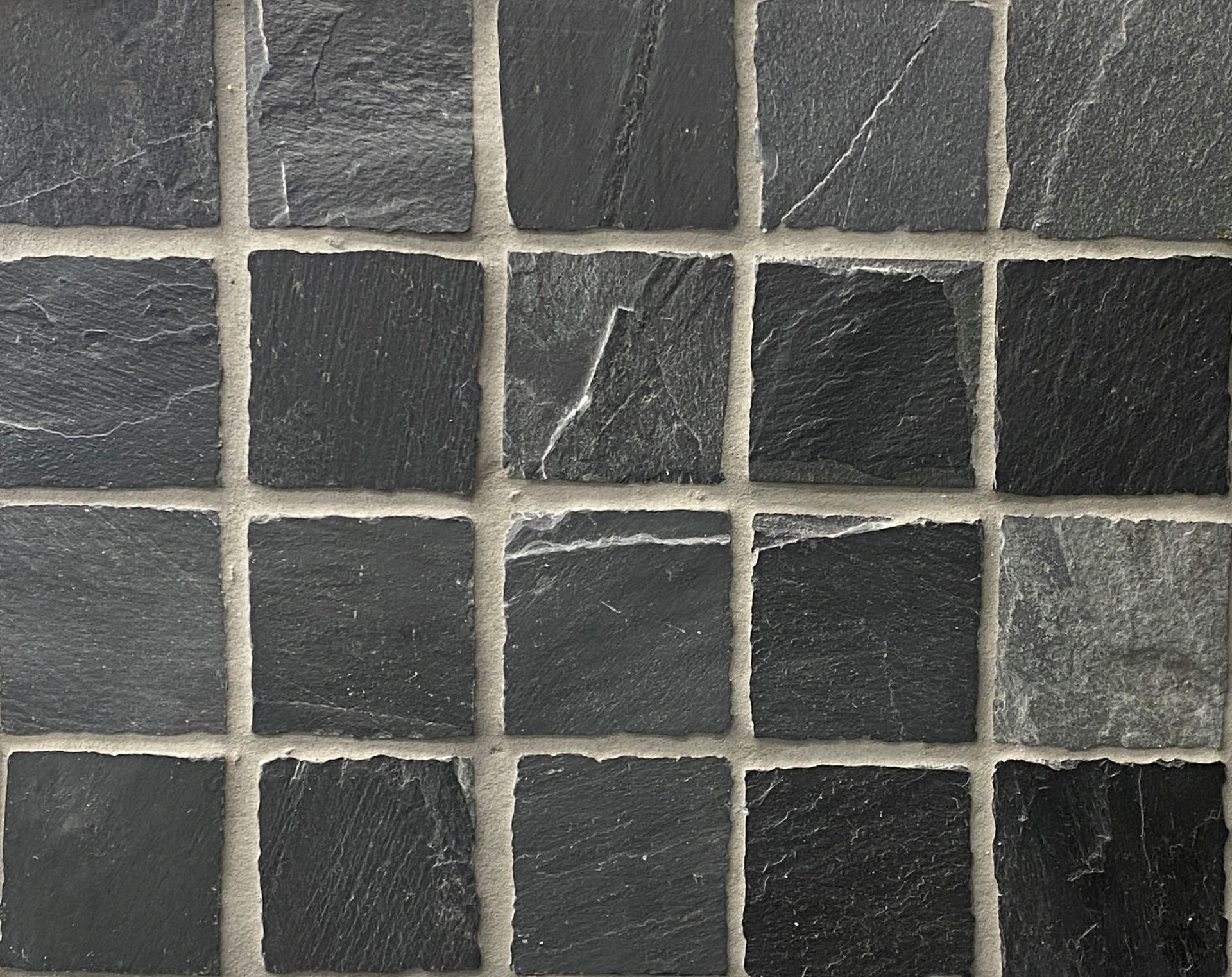 Black Slate Cobblestone - Marble Plus